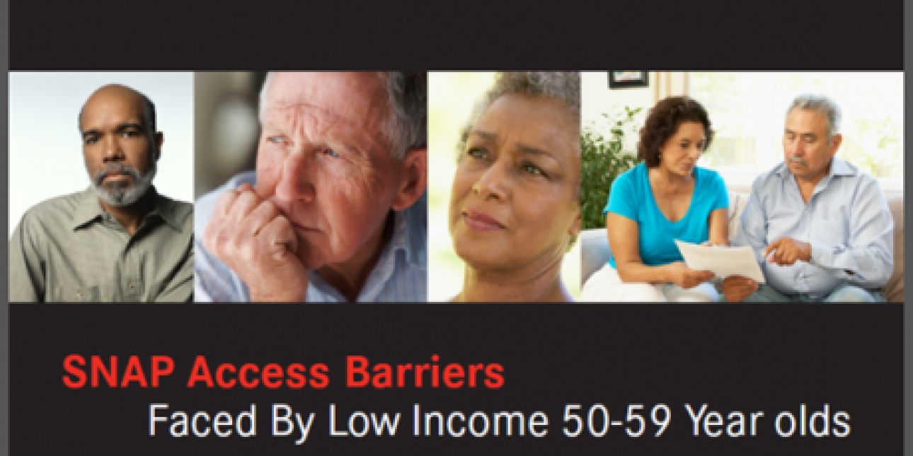Barriers to SNAP for Adults Aged 50-59 (2013) | HealthSpark Foundation